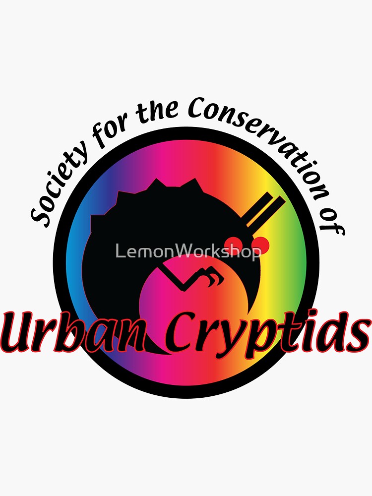 "Urban Cryptids" Sticker by LemonWorkshop | Redbubble
