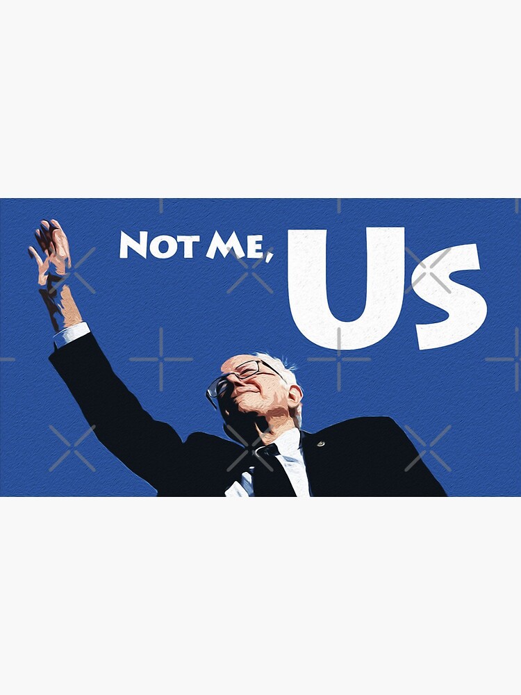 "NOT ME, US" Sticker by morrnikg | Redbubble