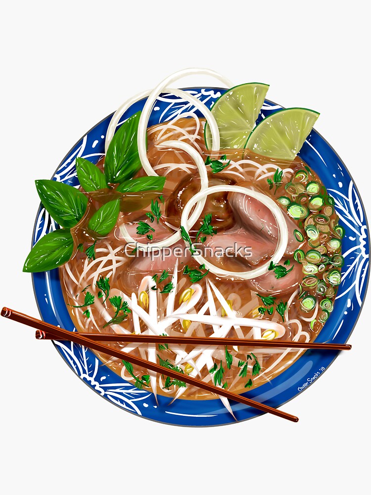 "PHO REAL!" Sticker for Sale by ChipperSnacks | Redbubble