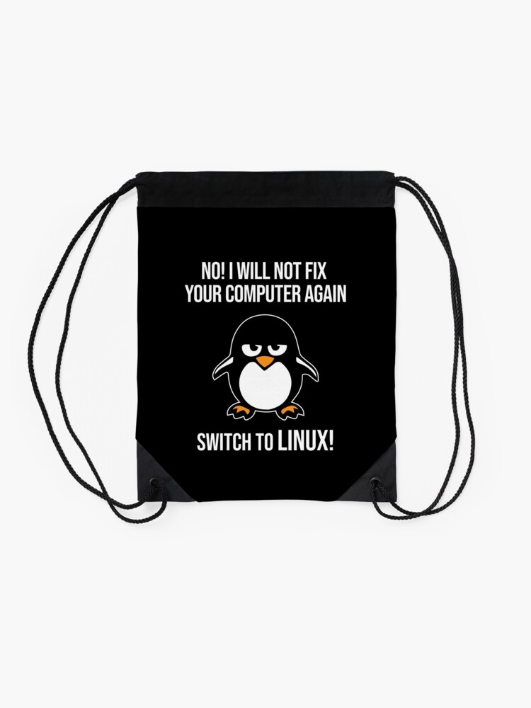 Mochila saco «Swith para Linux Angry Tux Penguin» de alltheprints ...