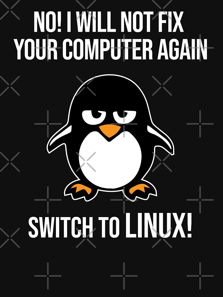 Camiseta «Swith para Linux Angry Tux Penguin» de alltheprints | Redbubble