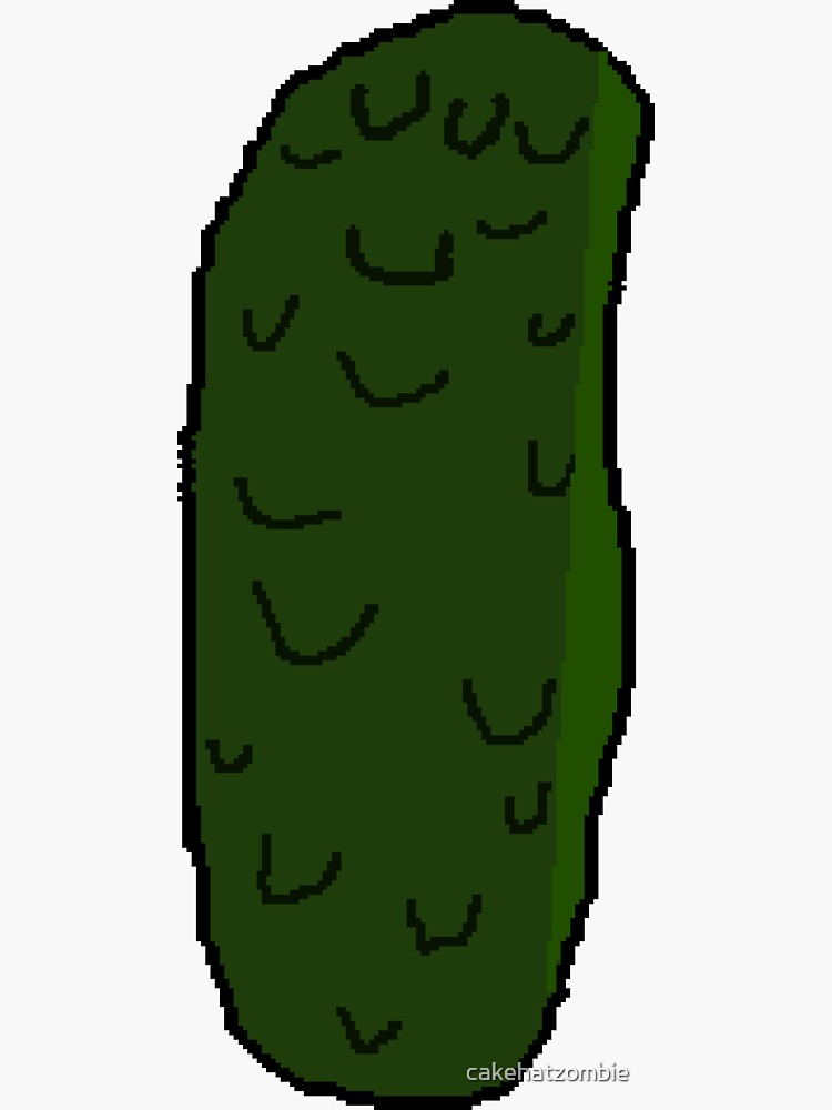 Pegatina «pickle pixel art» de cakehatzombie | Redbubble