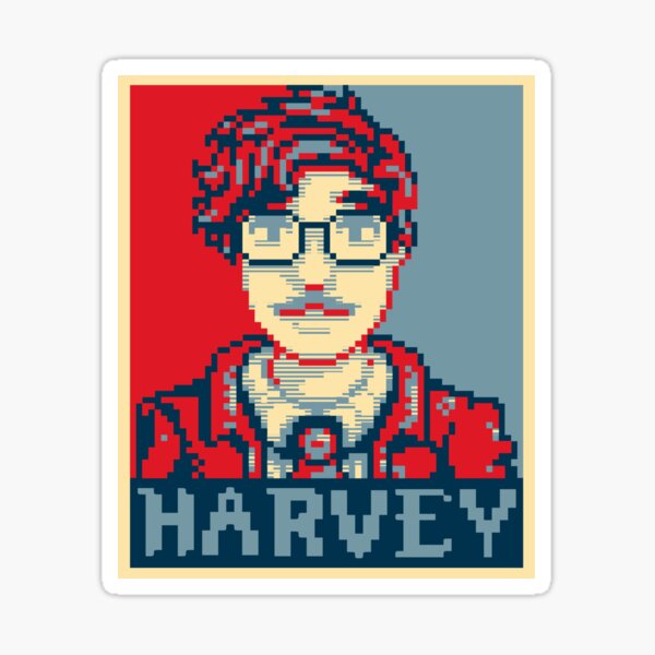 "Harvey" Sticker for Sale by StitchedRabbit | Redbubble
