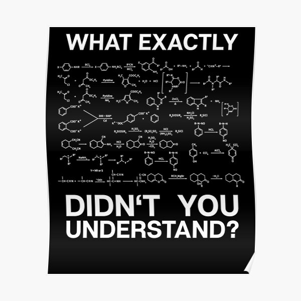 Chemical Reactions Posters | Redbubble