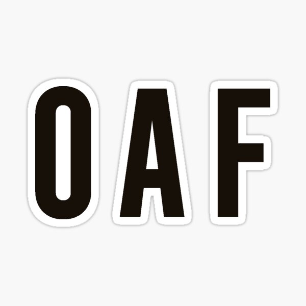"OAF" Sticker for Sale by Dobesz | Redbubble