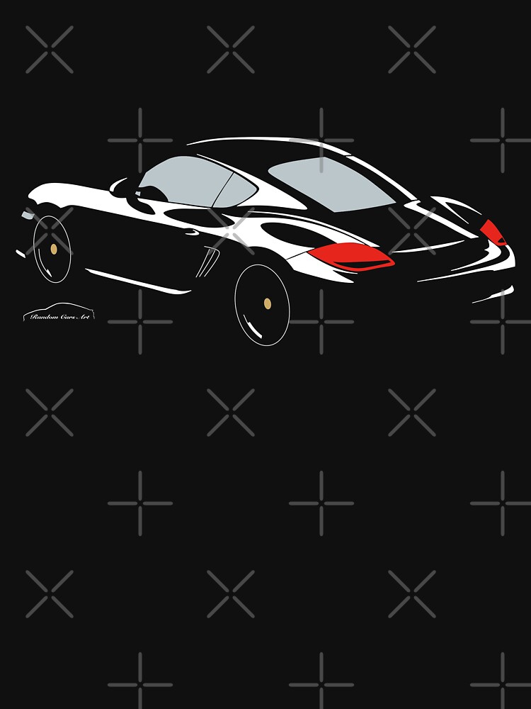 "Porsche Cayman S Black Edition." T-shirt for Sale by Random-Cars ...