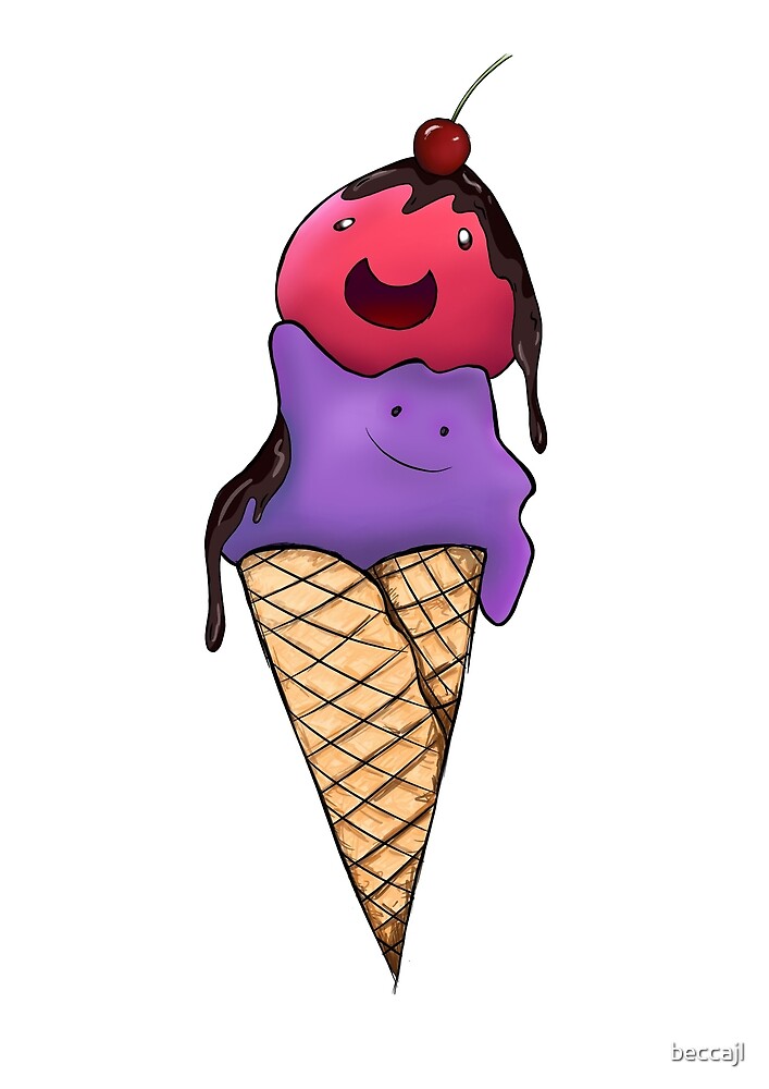"Ditto Slime Cone" by beccajl | Redbubble