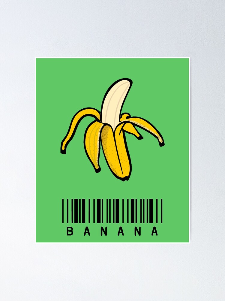 "The banana code." Poster for Sale by PaulS34 | Redbubble