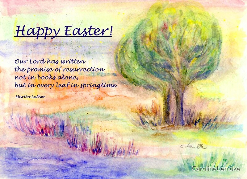"Easter Greetings "Promise of Resurrection"" Greeting Cards & Postcards ...