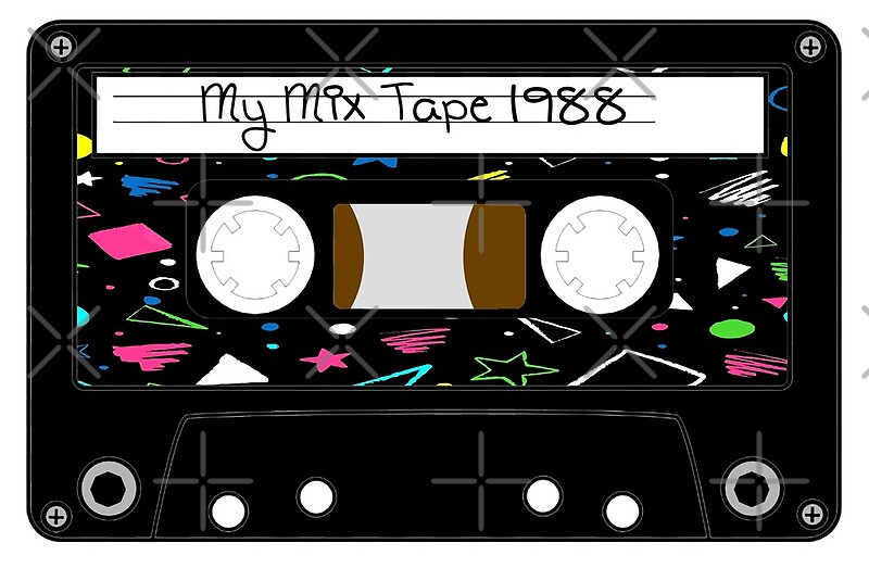 "My Mix Tape 1988 Cassette Tape 1980s 80s Music" by litmusician | Redbubble