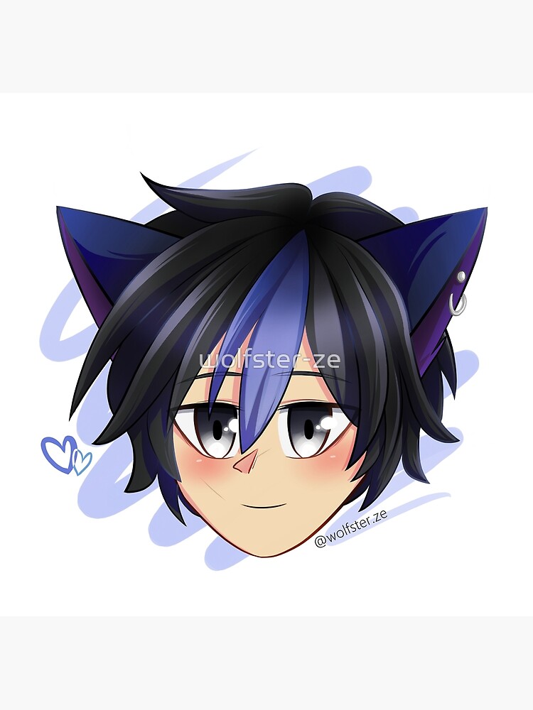 "Ein chibi head" Poster for Sale by wolfster-ze | Redbubble