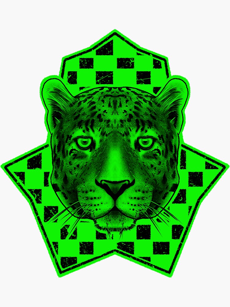 "leopard face " Sticker for Sale by Elrcpinta | Redbubble