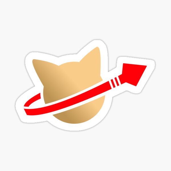 "Space Cat Command Logo" Sticker for Sale by capnrobot | Redbubble