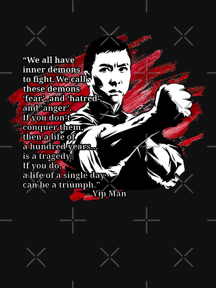 "Wing Chun Ip Man Martial Arts Quote" T-shirt for Sale by MDAM ...