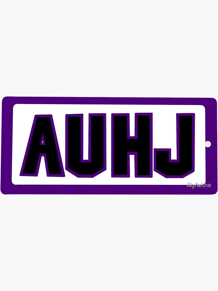 "AUHJ Logo" Sticker for Sale by lilyfaithe | Redbubble