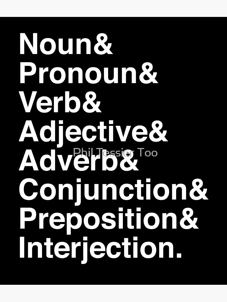 "Noun & Pronoun &" Sticker for Sale by Phil Tessier 2 | Redbubble