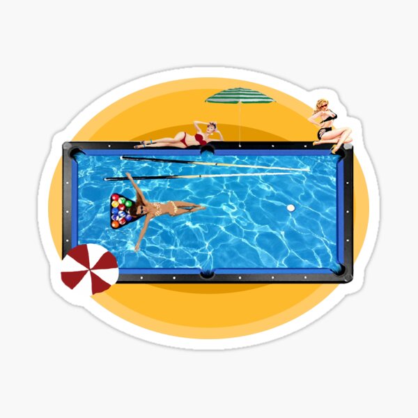 "Amazing Pool Table" Sticker for Sale by 300Spikes | Redbubble