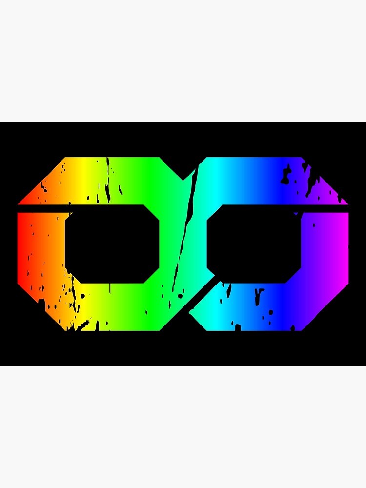 "Distressed Rainbow-Colored Infinity Symbol" Poster by Dator | Redbubble