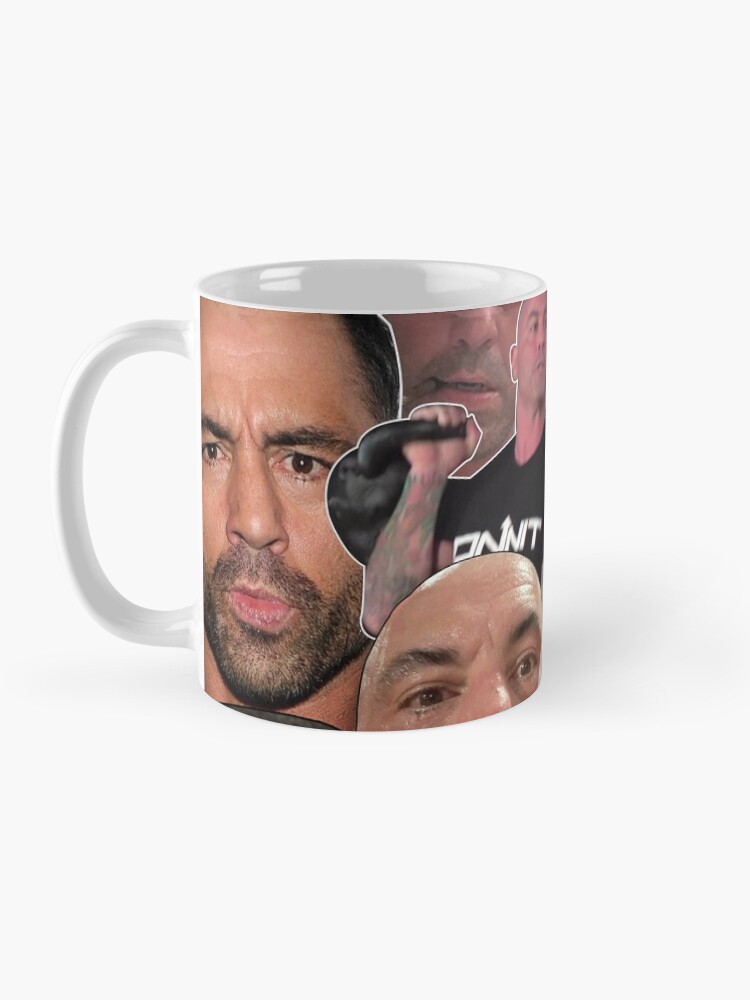 "The Many Faces Of Joe Rogan - Mask" Coffee Mug for Sale by meme ...