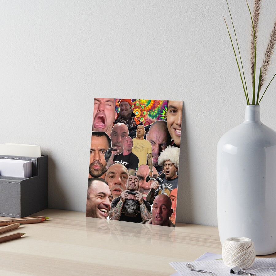 "The Many Faces Of Joe Rogan - Mask" Art Board Print by meme-dreamer ...