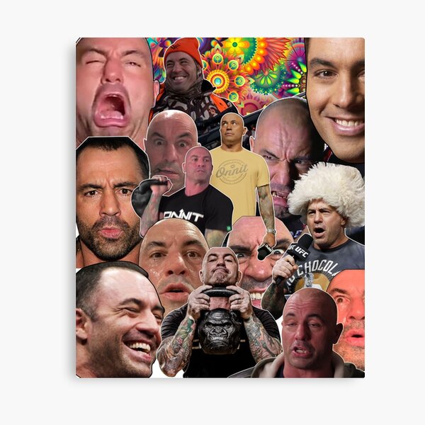 "The Many Faces Of Joe Rogan - Mask" Canvas Print by meme-dreamer ...
