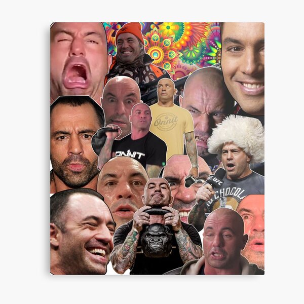 "The Many Faces Of Joe Rogan - Mask" Metal Print by meme-dreamer ...