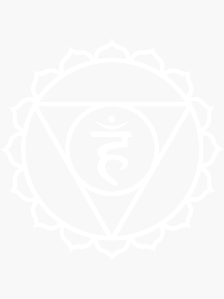 "Throat Chakra | Vishuddha " Sticker by tiantanman | Redbubble