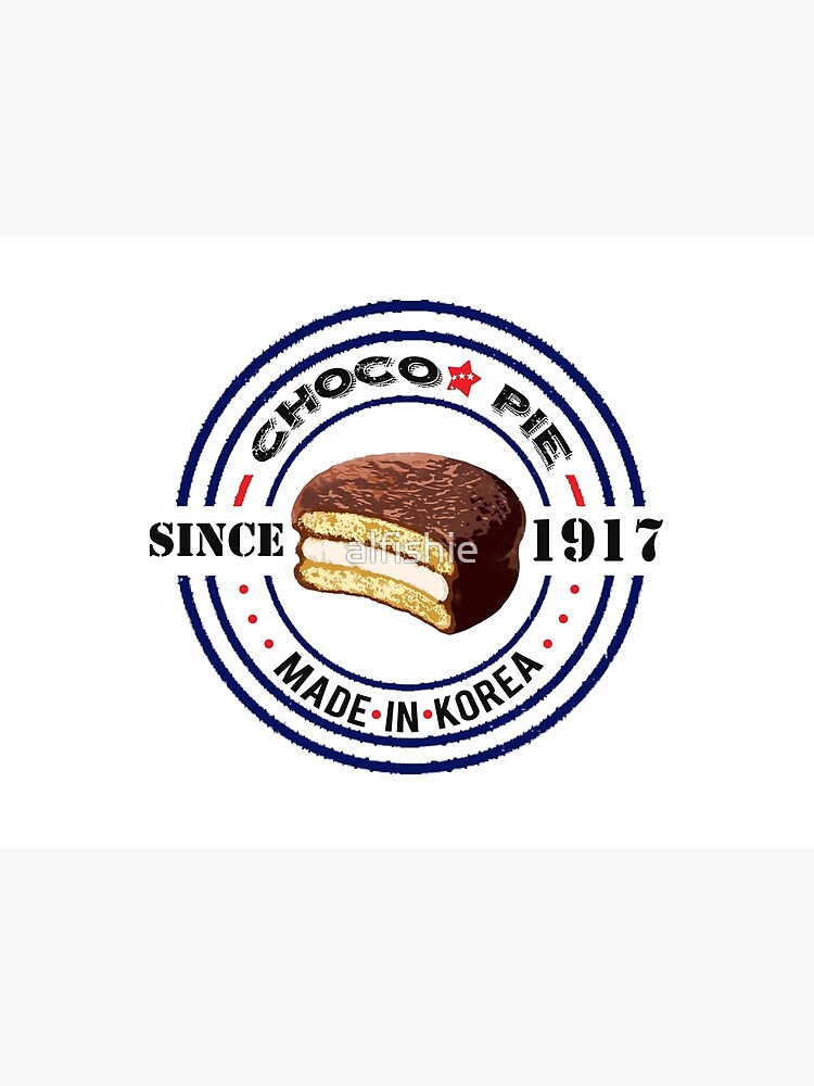 "Choco Pie Stamp Logo" Poster for Sale by alfishie | Redbubble
