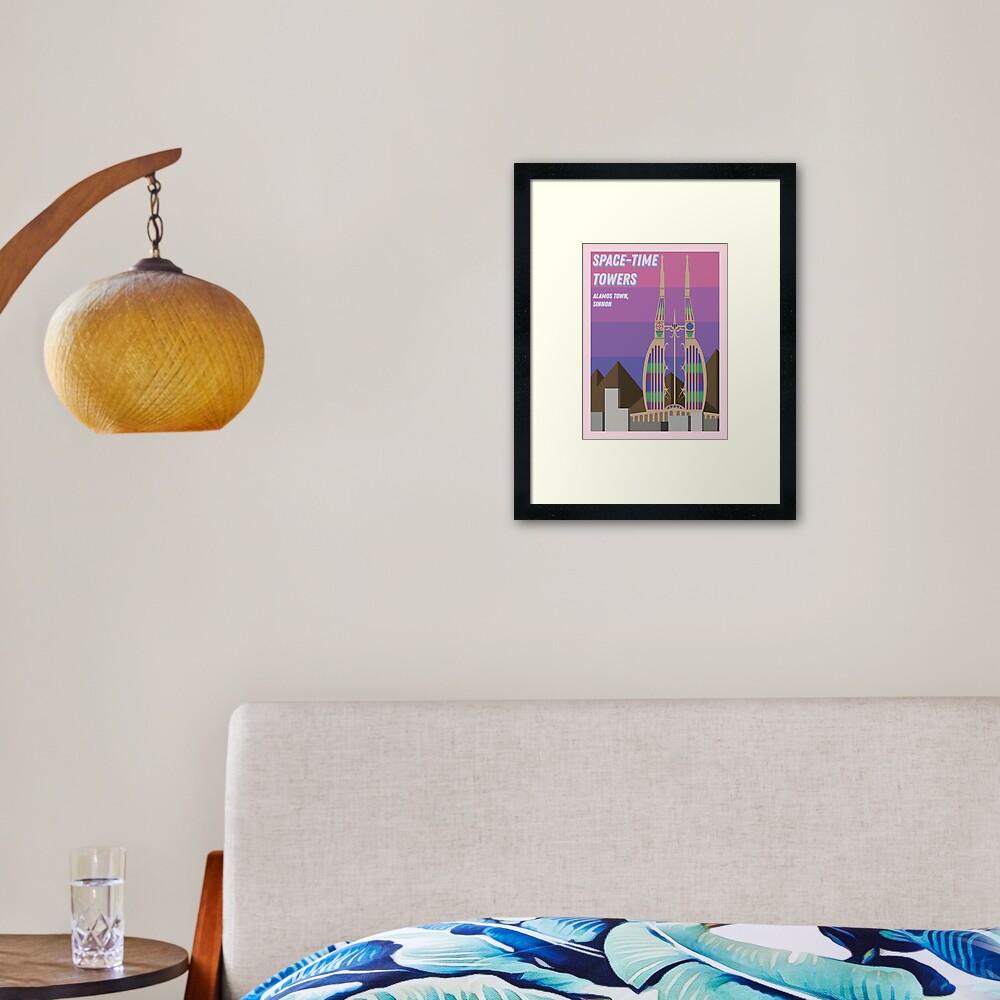 "Space - Time Towers Poster" Poster for Sale by Swainathan | Redbubble