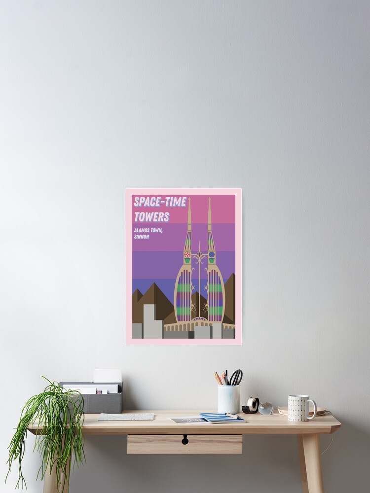"Space - Time Towers Poster" Poster for Sale by Swainathan | Redbubble