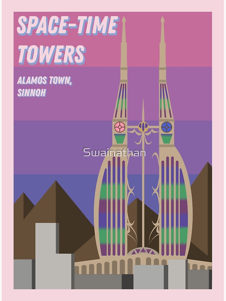 "Space - Time Towers Poster" Poster for Sale by Swainathan | Redbubble