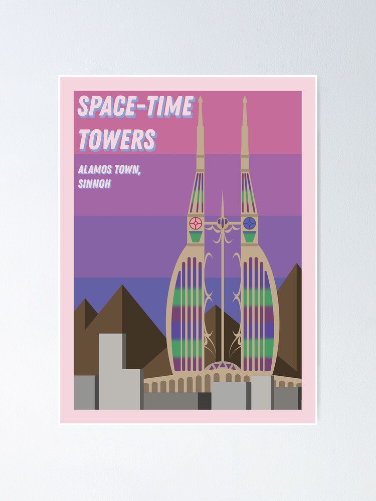 "Space - Time Towers Poster" Poster for Sale by Swainathan | Redbubble