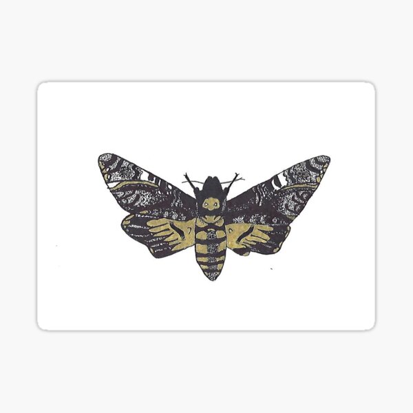 "Golden Moth" Sticker for Sale by nekoemibellsan | Redbubble