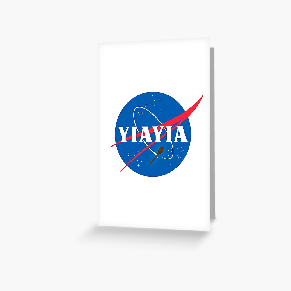 "Yia Yia Space Logo" Greeting Card by CKastellanos | Redbubble