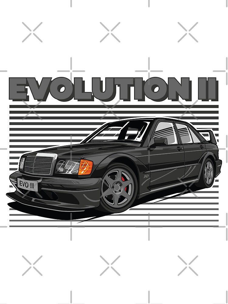 "Mercedes 190E Evo 2 T-Shirt" Art Print by hafisdesign | Redbubble
