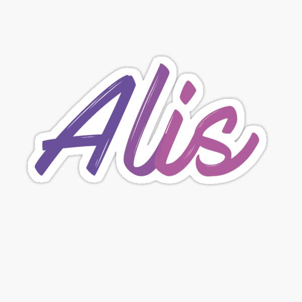 "Alis" Sticker for Sale by Shalomjoy | Redbubble