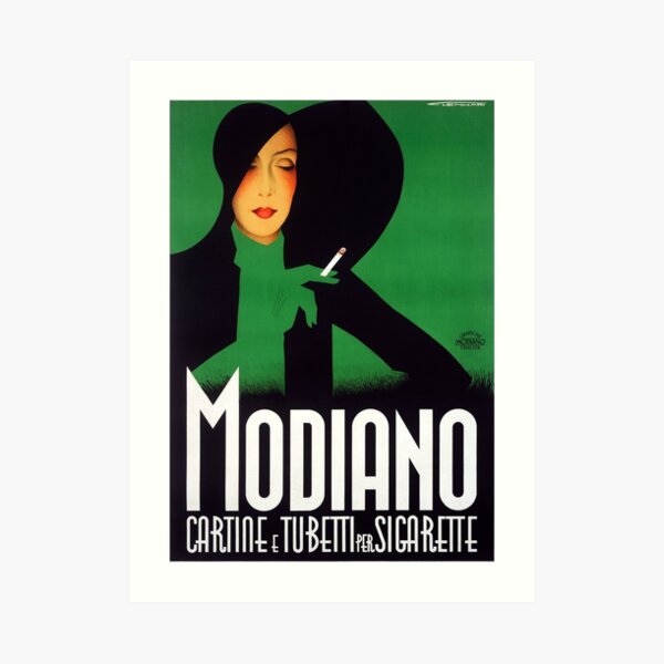 "Modiano Italy Vintage Poster Restored 1935" Art Print for Sale by ...