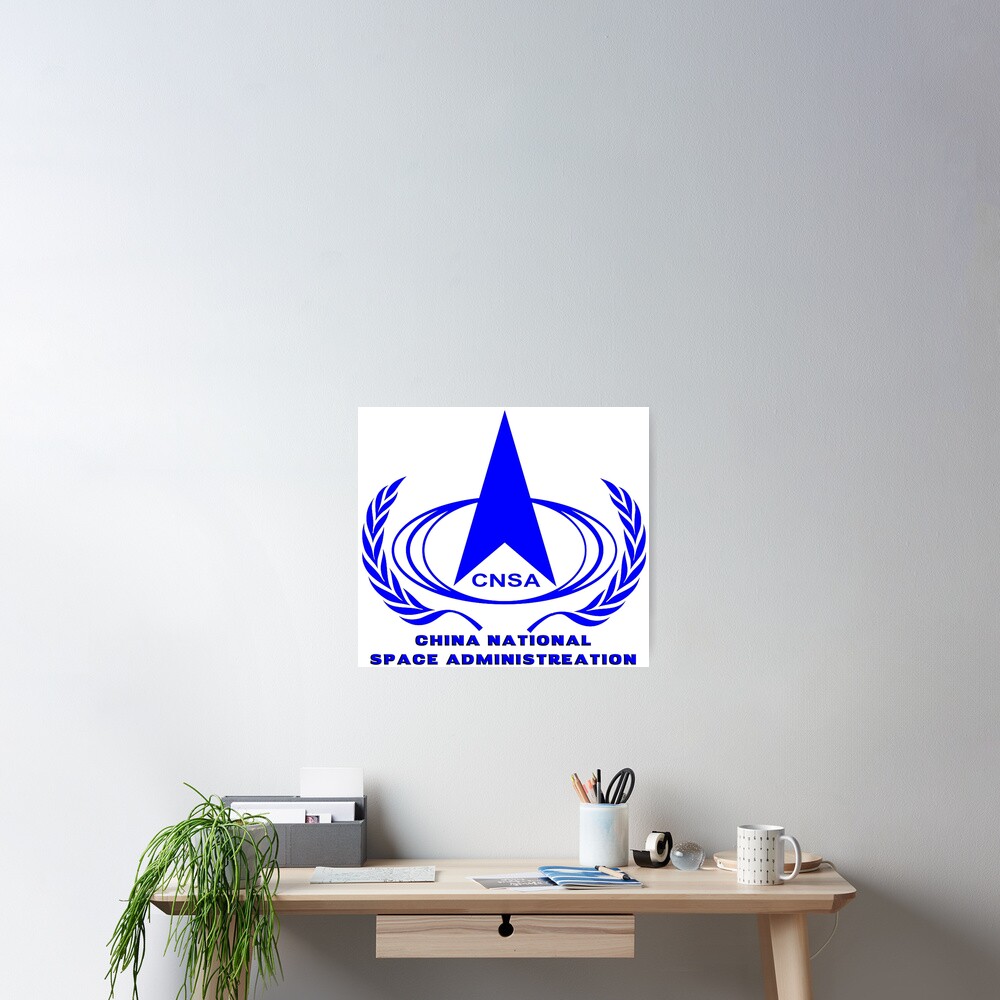 "China National Space Administration (CNSA) Logo" Poster for Sale by ...
