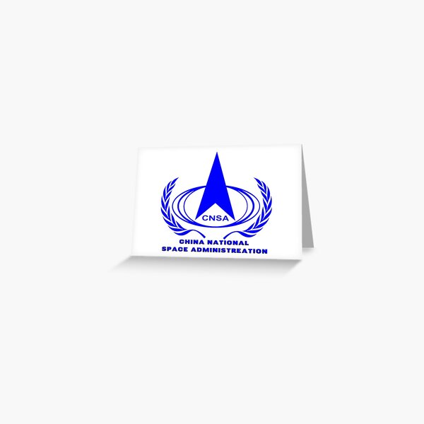 "China National Space Administration (CNSA) Logo" Greeting Card for ...