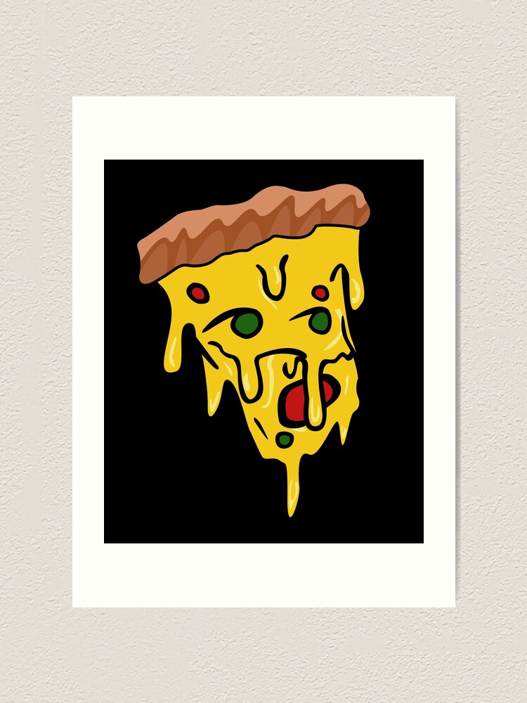 "Pizza Face" Art Print for Sale by Digitalhumor | Redbubble