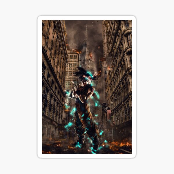 "Power of Gods Blue" Sticker by ZuleYang | Redbubble