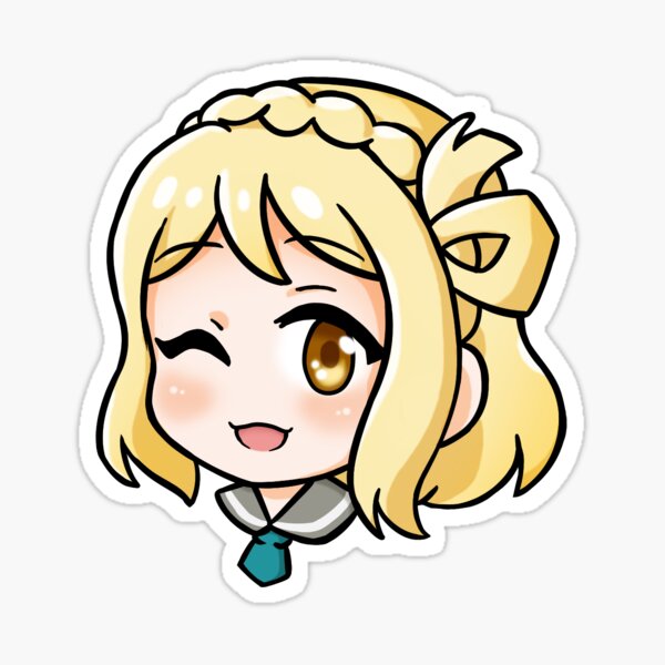 "Aqours chibi - Mari" Sticker by koomalaama | Redbubble