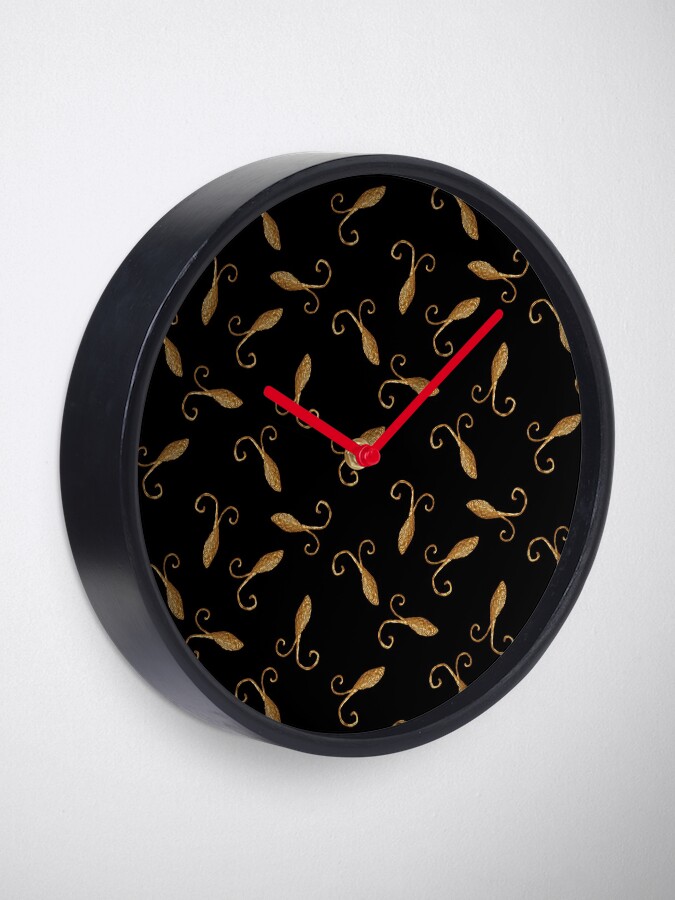 "Gold cockroaches" Clock for Sale by xgart | Redbubble