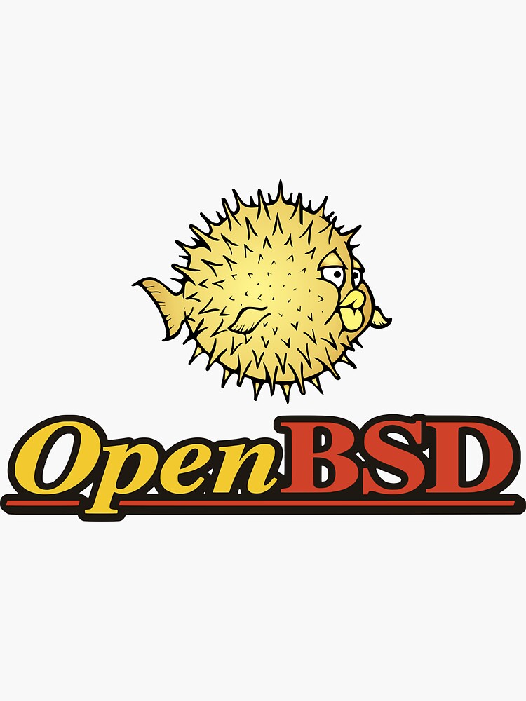 "OpenBSD" Sticker for Sale by archdesigner | Redbubble