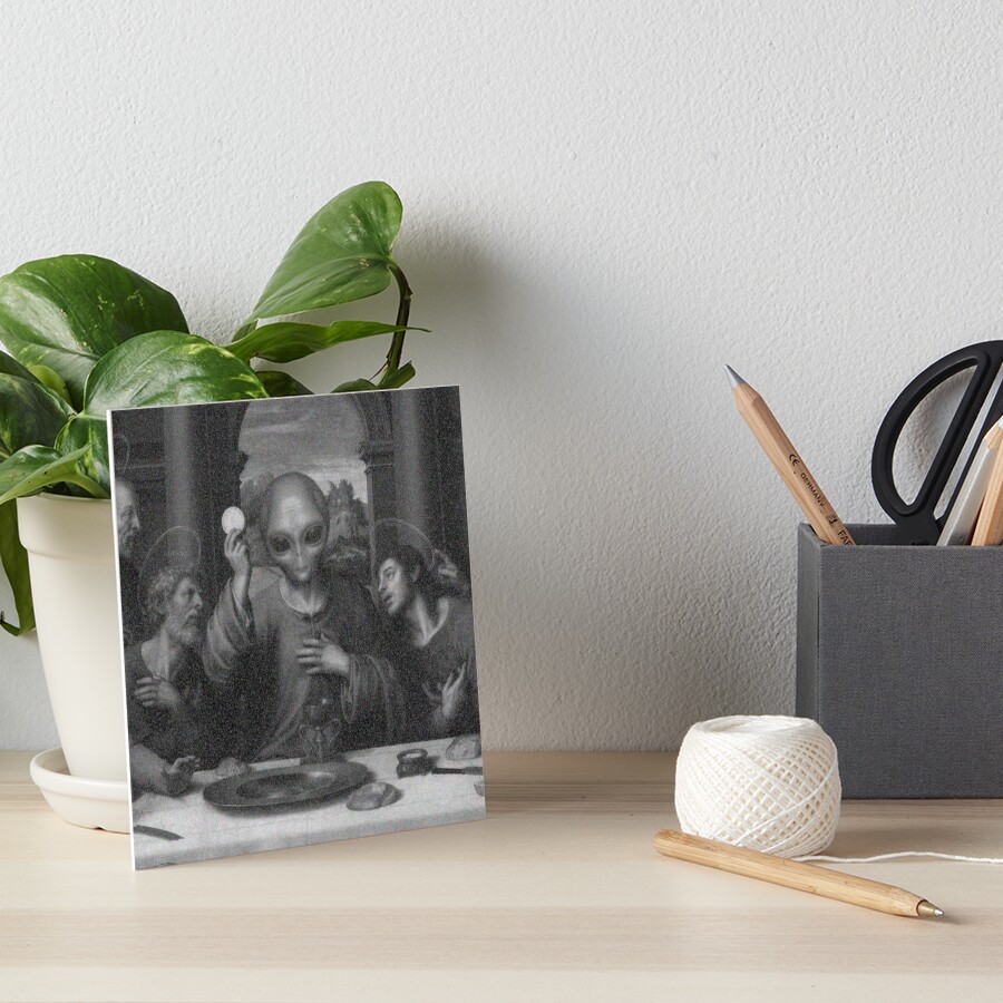 "Alien jesus last supper" Art Board Print by madharka | Redbubble