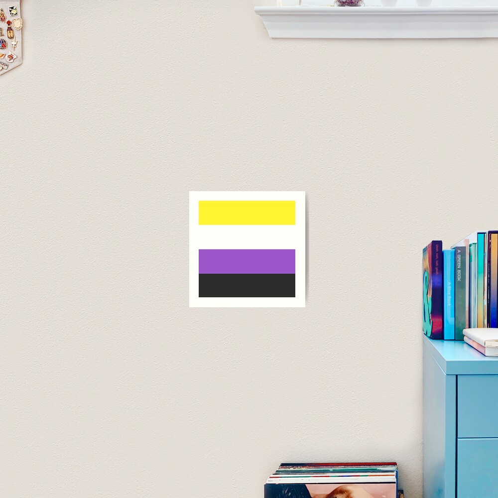 "Nonbinary Flag" Art Print by burritolegs | Redbubble