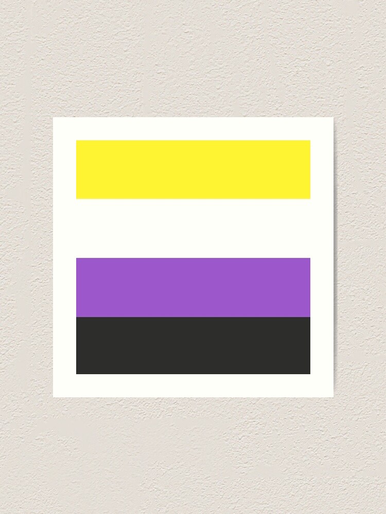 "Nonbinary Flag" Art Print by burritolegs | Redbubble