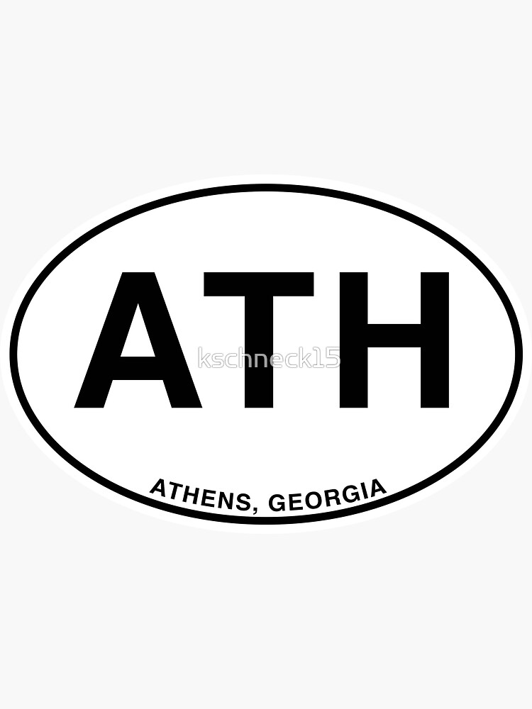 "Athens Georgia" Sticker for Sale by kschneck15 | Redbubble