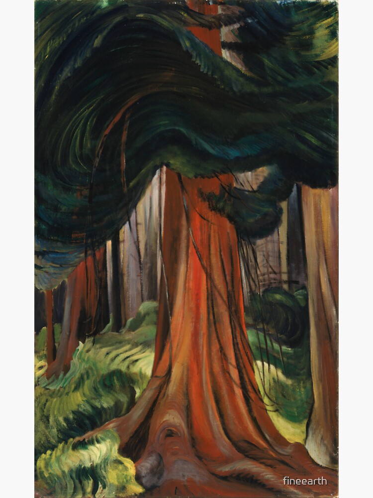 "Emily Carr, Red Cedar" Sticker for Sale by fineearth | Redbubble