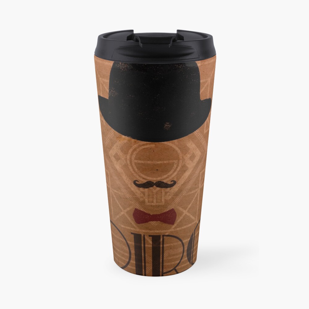 "Hercule Poirot" Travel Coffee Mug for Sale by CCastor | Redbubble